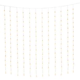 Konstsmide LED-Lichtervorhang &raquo;Weihnachtsdeko aussen&laquo; 400 warm wei&szlig;e Dioden transparent Dioden 400 Stk., Gesamtl&auml;nge 7m