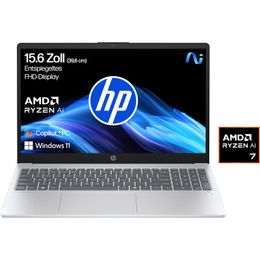 HP Notebook &raquo;OmniBook 3 NG AI&laquo; 39,62 cm / 15,6 &prime;&prime; AMD Ryzen AI 7 Radeon 860M 512 GB SSD silber AMD Radeon 860M Graphics