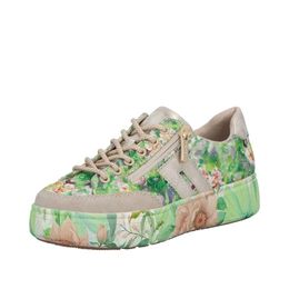 Rieker Damen Plateausneaker Freizeitschuh, Halbschuh, Trend-Sneaker mit seitlichem Rei&szlig;verschluss bunt 43