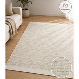 OTTO home Teppich &raquo;Lirra, mit hohem Wollanteil, Wolle-Baumwoll-Mix&laquo; rechteckig 6 mm H&ouml;he zeitloses Design, Webstruktur, Wohnzimmer, Schlafzimmer, 