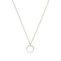 Tom Tailor Damen Tom Tailor Kette mit Anh&auml;nger mit Zirkonia (synth.) Silber 925 (Sterlingsilber), L: 45 B: 1,2mm