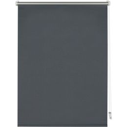 Gardinia Seitenzugrollo &raquo;Thermo Klemmrollo Energiesparend&laquo; energiesparend ohne Bohren freih&auml;ngend abdunkelnd mit Thermobeschichtung grau Polyester 