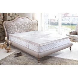 Yatas Bedding Topper &raquo;Topper Visco, Topper 90x200, 200x200 cm & weitere Gr&ouml;&szlig;en&laquo; Boxspringbett, Allergiker geeignet (Hausstauballergiker) wei&szlig; Viscoschaum H2, B/L: 