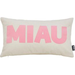 done. Dekokissen &raquo;MIAU&laquo; mit Schriftzug beige Polyester B/L: 40cm x 60cm, 1 Stk.