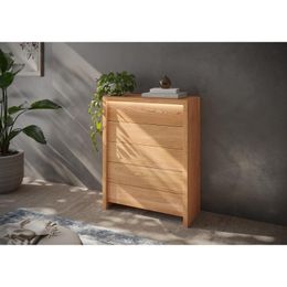 Home Affaire Schubkastenkommode &raquo;L&eacute;opoldine&laquo; Kommode aus Kernbuche, inkl. LED-Beleuchtung braun B/H/T: 41cm, LED Leuchtmittel. abgedeckt im Holzrahmen