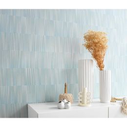 Erismann Vliestapete &raquo;Vliestapete Oxidized&laquo; gepr&auml;gt Phthalate frei gr&uuml;n Vlies B/L: 0,53m x 10,05m, Rollen: 1