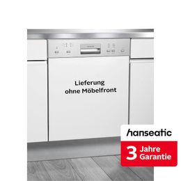Hanseatic teilintegrierbarer Geschirrsp&uuml;ler &raquo;HGTI6082D137709HS&laquo; 14 Ma&szlig;gedecke inkl. 3 Jahre Herstellergarantie silber H&ouml;henverstellbarer Oberkorb und 