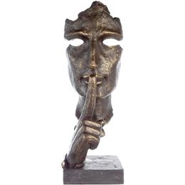 Casablanca by Gilde Dekofigur &raquo;Skulptur Silence, bronzefarben/grau&laquo; bronzefarben/grau, Polyresin orange Polyresin B/H/T: 13cm x 39cm x 13cm
