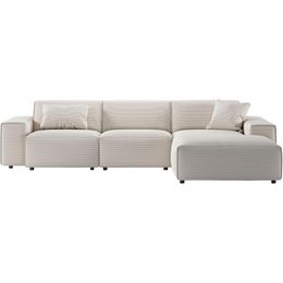 Home Affaire Ecksofa &raquo;Glimminge auch in Breitcord, Feincord, Boucl&eacute; + Easy care-Bezug&laquo; L-Form, Breite 294, Zierkissen wei&szlig; 12% Polyaxryl, 88% 
