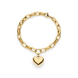 s.Oliver Damen s.Oliver Armband &raquo;Chunky Heart, Herz&laquo; 20cm, Edelstahl