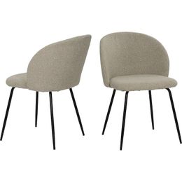Sit 4-Fu&szlig;stuhl &raquo;Verona 2er-Set Esszimmerst&uuml;hle mit Strukturstoff & Metallgestell&laquo; (Set) 2 Stk.&Ouml;ko-Tex Strukturstoff & ergonomisch gerundete 