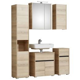 Badm&ouml;bel-Set &raquo;4-teilig, mit Soft-Close T&uuml;ren&laquo; Komplett-Set, 5 Stk. tlg. beige Einheitsgr&ouml;&szlig;e