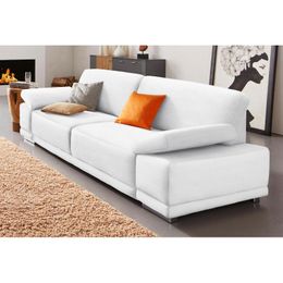 Sit & More sit&more 3-Sitzer &raquo;Coria&laquo; wei&szlig; Kunstleder SOFTLUX ;Struktur ( 100% Polyester);Struktur fein ( 90% Polyester; 10% Polyamid);Luxus-Microfaser ALTARA 