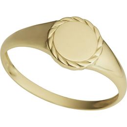 Firetti Siegelring &raquo;Schmuck Geschenk Gold 333 Damenring Goldring Kreis / rund&laquo; gold 18, Gelbgold 333, 1,7mm