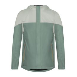 Normani Regenjacke 'Sointula' Jungen Gr&ouml;&szlig;e 134/140 stone / hellgr&uuml;n