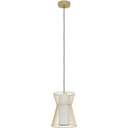 Eglo H&auml;ngeleuchte &raquo;MASETA&laquo; E27 1 Stk. H&auml;ngeleuchte aus Stahl - exkl. E27 - 40W gold &Oslash; 22,5 H: 110cm, 1 Stk.