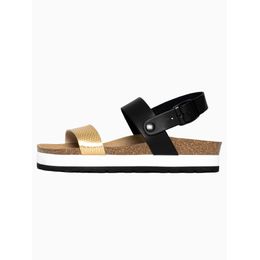 Bayton Sandale 'Gladstone' Damen Gr&ouml;&szlig;e 40 gold / schwarz