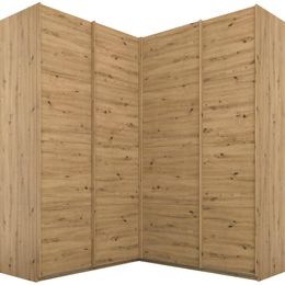 Rauch Schwebet&uuml;renschrank &raquo;Schrank Garderobe Eckkleiderschrank QUADRA Front in Dekor/Hochglanz&laquo; Ma&szlig; 181x187 cm, H&ouml;hen 210/229 cm, inkl. Soft-Close-