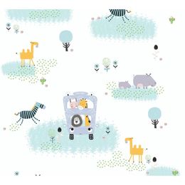 A.S. Cr&eacute;ation Vliestapete &raquo;Little Love&laquo; Motiv abstrakt naturalistisch glatt Tapete Kinder Tapeten Kinderzimmer Schlafzimmer Design Kinderzimmer bunt Vlies B/L: 