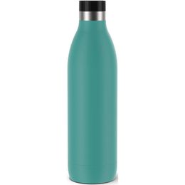 Emsa Isolierflasche &raquo;Trinkflasche Bludrop&laquo; 1 Liter, auslaufsicher, 360&deg;-rundum-Trink&ouml;ffnung, 40 h kalt, 20 h warm blau Edelstahl 1.000ml