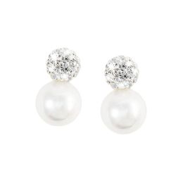 Amor Damen Paar Ohrstecker &raquo;9964307&laquo; mit Zirkonia (synth.) - mit Glasperle bunt 8mm, Silber 925 (Sterlingsilber)