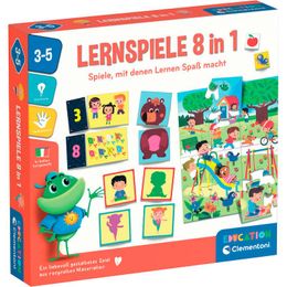 Clementoni Spiel &raquo;Education, Lernspiel 8 in 1&laquo; Made in Europe bunt Einheitsgr&ouml;&szlig;e Spiel