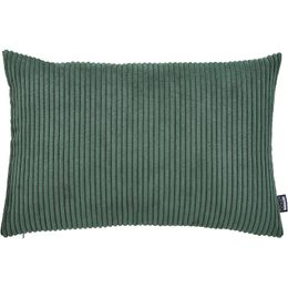 done. Dekokissen &raquo;Zoom&laquo; Kissenh&uuml;lle aus modernem Cordstoff gr&uuml;n Obermaterial: 92% Polyester, 8% Nylon B/L: 40cm x 60cm, 1 Stk.