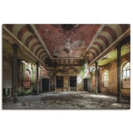 Artland Leinwandbild &raquo;Verlassener Ort - Ballsaal&laquo; Geb&auml;ude 1 Stk. tlg. auf Holzrahmen gespannt bunt B/H/T: 60cm x 40cm, Leinwandbild Geb&auml;ude Querformat, 1 Stk.