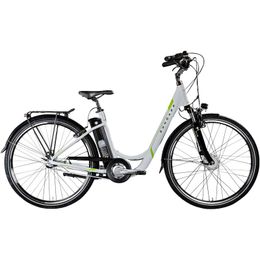 Z&uuml;ndapp Z&uuml;ndapp Unisex &raquo;Z510&laquo; 3 Gang Shimano Nexus SC-3C41 Schaltwerk Nabenschaltung Frontmotor 250 W Pedelec, Elektrofahrrad f&uuml;r Damen u. Herren wei&szlig; 48cm, 