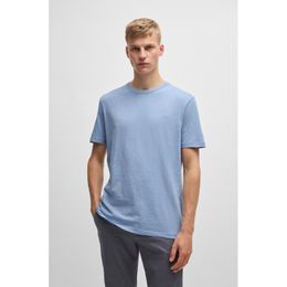 BOSS Orange Herren BOSS Orange T-Shirt &raquo;Tegood Regular Fit&laquo; 100% Baumwolle Logo on Chest Rundhals blau S