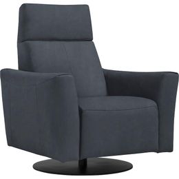 Egoitaliano Sessel &raquo;Blues Designsessel, Loungesessel, Breite 84cm, bequem und elegant&laquo; drehbar, inkl. manuelle Relaxfunktion durch Push-Back-Mechanismus grau 