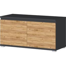 Germania Schuhbank &raquo;Lissabon&laquo; Breite 96 cm, verstellbare B&ouml;den, griffloses Design, Made in Germany grau Holzwerkstoff B/H/T: 96cm x 52cm x 40cm