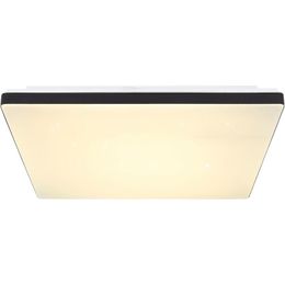Globo LIGHTING Deckenleuchte &raquo;ULLY&laquo; LED-Modul 1 Stk. Wei&szlig;e Deckenleuchte mit Acryl opal sparkle, SmartHome & Alexa wei&szlig; 1, H: 6,6cm, 1 Stk.