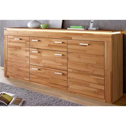 VOGL M&ouml;belfabrik Sideboard Breite 222 cm beige B/H/T: 222cm x 95,5cm x 40cm, 3 Stk., 2 Stk.