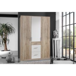 wimex Kleiderschrank &raquo;Joker&laquo; wahlweise mit Spiegel wei&szlig; B/H/T: 135cm x 199cm x 59cm, T&uuml;ren: 3 Stk. ohne Spiegel