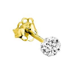 Amor Damen Single-Ohrstecker &raquo;Schmuck Geschenk Single Ohrschmuck f&uuml;r ein Ohr 9035564 Gold 585&laquo; mit Kristallstein gold 4mm, Gelbgold 585