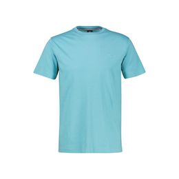 Lerros Herren Lerros T-Shirt mit Logo-Stickerei blau XL