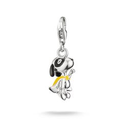 Thomas Sabo Damen Thomas Sabo Charm-Einh&auml;nger &raquo;Thomas Sabo x Peanuts Snoopy als Superheld Charm - Original&laquo; Emaille Einheitsgr&ouml;&szlig;e