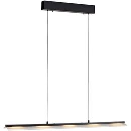 JUST LIGHT Pendelleuchte &raquo;NELE&laquo; LED-Board 1 Stk. Warmwei&szlig; LED, Comfort Lift, dimmbar, Switchmo schwarz 1, &Oslash; 100cm H: 60cm, 1 Stk.