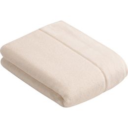 Vossen Badetuch &raquo;Pure&laquo; Baumwolle & VEGAN, mit eleganter Veloursbord&uuml;re wei&szlig; Frottier, Obermaterial: 100% Baumwolle B/L: 67cmx140cm, 1 Stk., Frottier