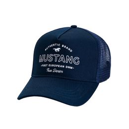 Mustang Unisex Mustang Baseball Cap &raquo;"Taylor"&laquo; 1 Stk. mit gerundetem Schirm, aus Baumwolle blau Einheitsgr&ouml;&szlig;e