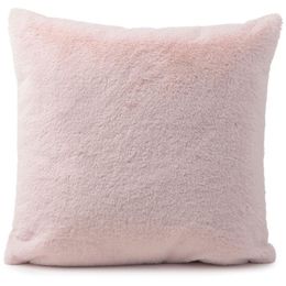 G&ouml;zze Dekokissen &raquo;Uni Flauschkissen LaPit&laquo; rosa Polyester B/L: 60cm x 60cm, 1 Stk.