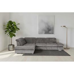 Die PlanBar Ecksofa &raquo;MP-IN17004 L-Form, Breite 323 cm, mit Federkern-Polsterung&laquo; inkl. Sitztiefenverstellung, wahlweise weitere Funktionen grau 88% 