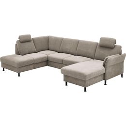 Die PlanBar Wohnlandschaft &raquo;ZE-EM18013 U-Form, Breite 305 cm&laquo; wahlweise mit Kopfst&uuml;tzen und Liegearmlehne 100% Polyester B/H/T: 305cm x 90cm x 200cm, 