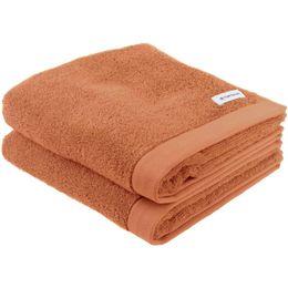 Tom Tailor HOME Handtuch &raquo;COLOR BATH&laquo; 100% Baumwolle, 50x100 cm, uni, gro&szlig;e Farbauswahl rot Frottier, Frottier B/L: 50cmx100cm, 2 Stk., Frottier
