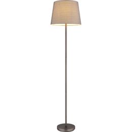 NOWA Stehlampe &raquo;JORIS&laquo; E27 1 Stk. Stehleuchte mit Stoffschirm, Fu&szlig;schalter, gem&uuml;tliches Licht 1, &Oslash; 35cm H: 151cm, 1 Stk.