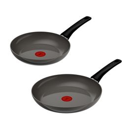 Tefal Pfannen-Set &raquo;Renewal&laquo; Aluminium Set, 2 tlg. Keramikbeschichtung, 100% recycelter Aluminiumk&ouml;rper, Thermo-Signal Einheitsgr&ouml;&szlig;e