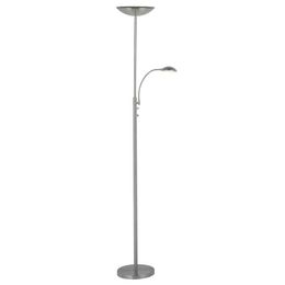Brilliant Deckenfluter &raquo;Rosanna&laquo; LED-Modul 1 Stk. Warmwei&szlig; LED Deckenfluter Lesearm eisen grau 1, &Oslash; 25,5cm H: 180cm, 1 Stk.