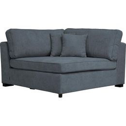 Home Affaire Sofa &raquo;Skara XXL&laquo; Eckelement zur individuellen Polstergarnitur-Gestaltung blau 100% Polyester B/H/T: 130cm x 86cm x 130cm, Struktur weich,