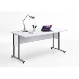 FMD Schreibtisch &raquo;Calvi&laquo; wei&szlig; B/H/T: 160cm x 75cm x 80cm